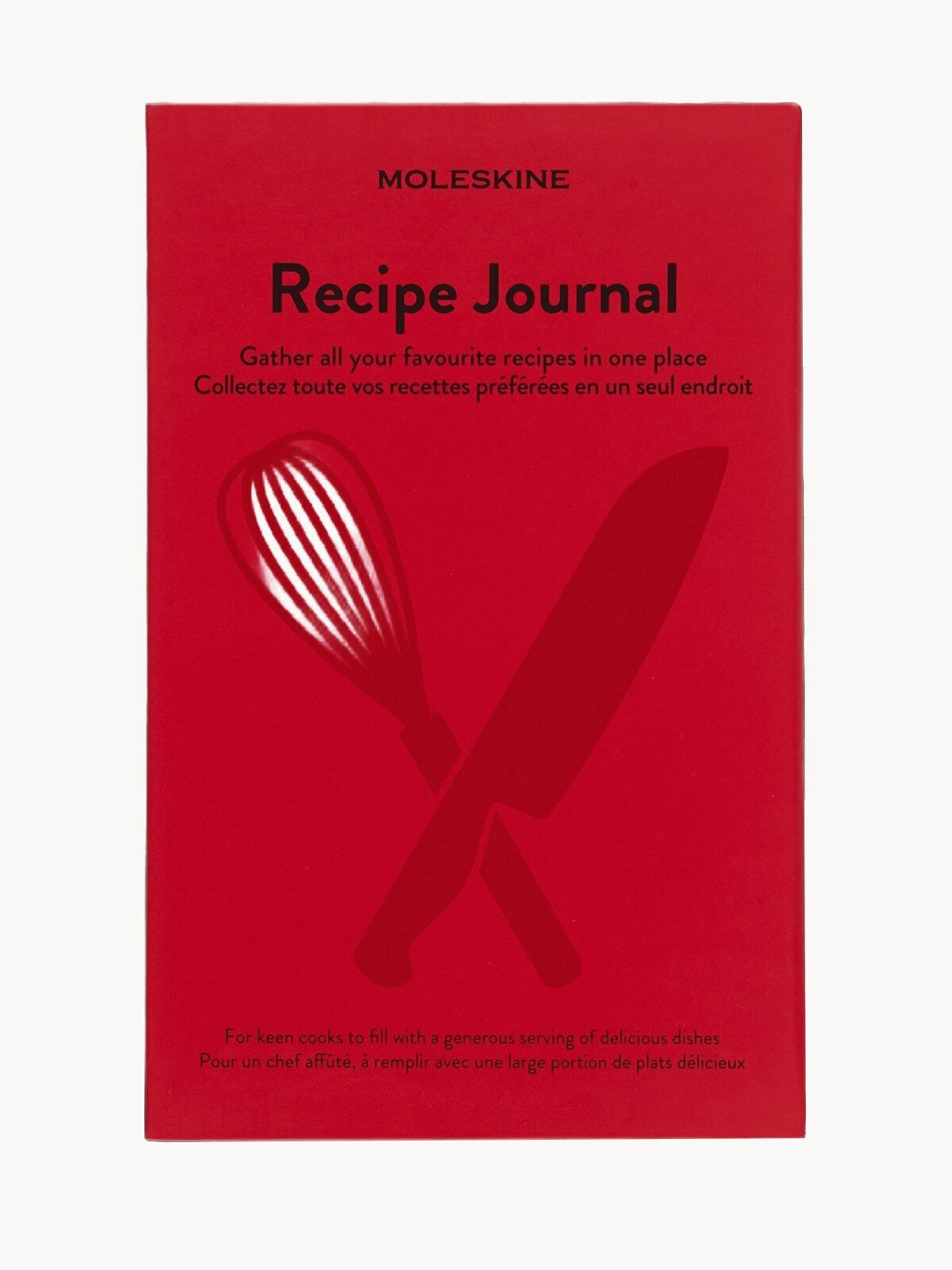 Блокнот Moleskine Passion Journals PASRECP Large 130х210мм, 400стр, линейка, подарочная коробка, красный