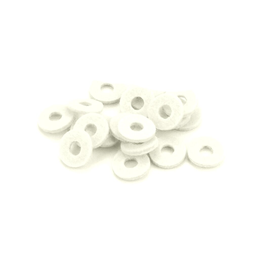 20шт Трубные Клапаны Войлочные Шайбы Подушка Для Верхней Крышки Трубы Войлочные Накладки Замена Трубы Аксессуары Для Музыкальных Инструментов