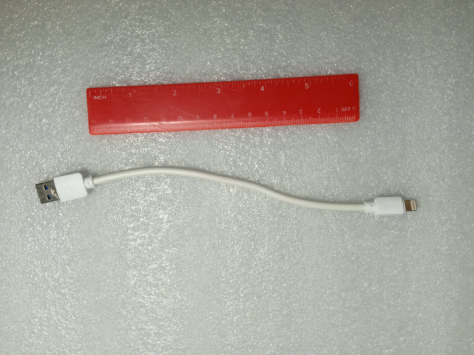Кабель Mobicom Data USB - Lighting (20см), белый