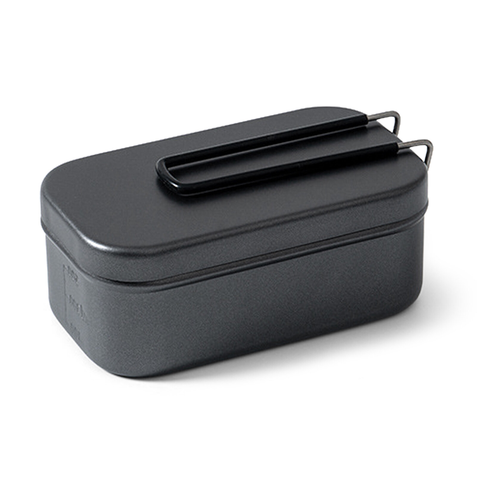 Контейнер для еды из алюминия с антиприлипанием 800 мл, жестянная коробка для обеда, 16.5*9.5*6.7 см, вес 170 г, для походов, кемпинга, трекинга, 1 шт.