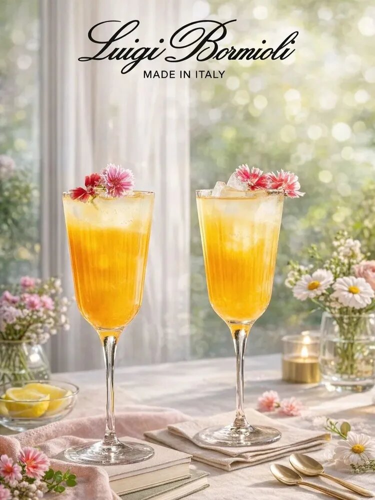 Бокалы для вина, подарочный набор Luigi Bormioli "Bach, 2 шт, 250 мл. Хрустальное стекло. Италия.