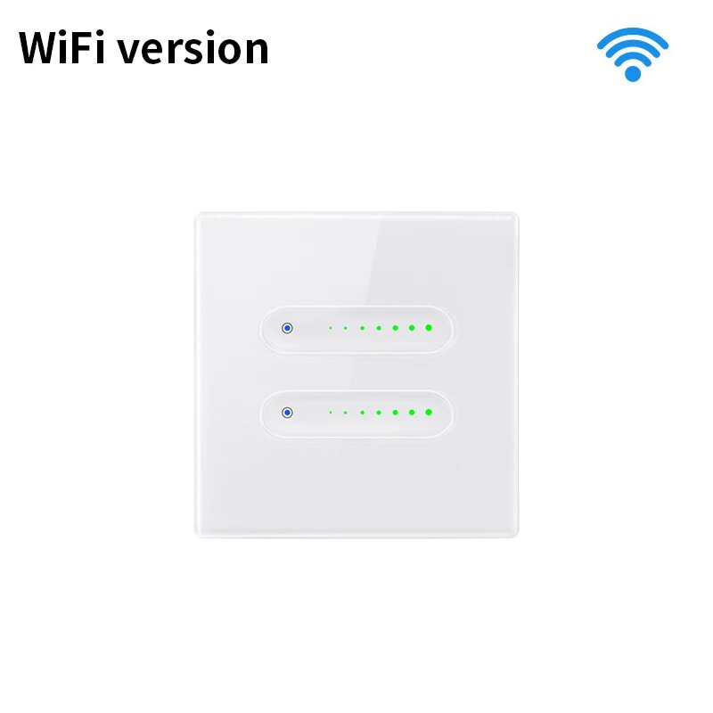 WiFi умный выключатель 2gang белый
