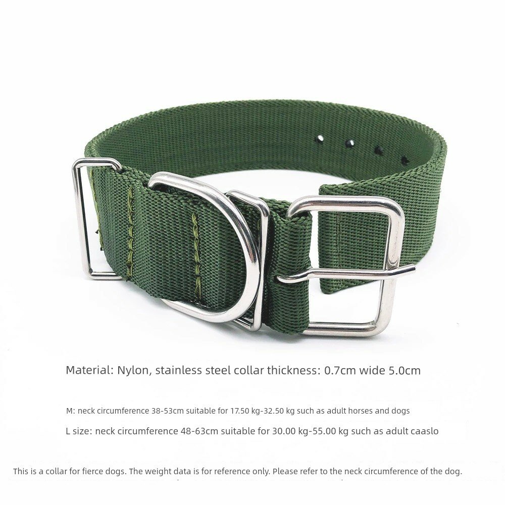 Ошейник для собак из нейлона, для крупных собак, ошейник для питбуля, ошейник для кане корсо, очень широкий и толстый