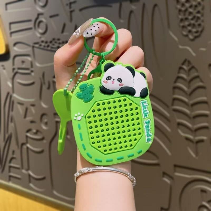 Милый брелок с магнитной стальной шариковой доской для рисования от Sanrio, игрушка для детей, подвеска для рюкзака, магнитная доска