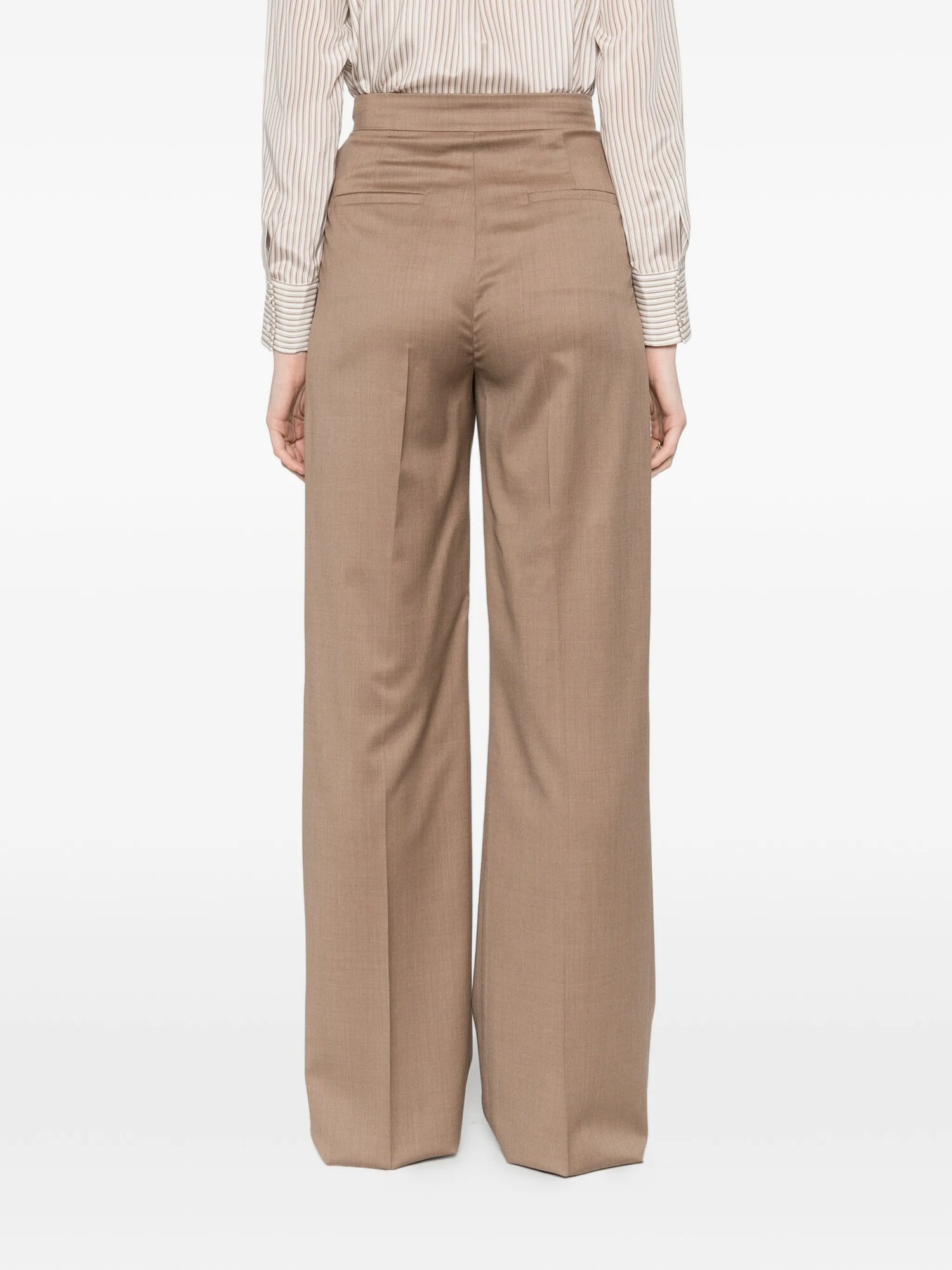 Брюки классические Max Mara, размер 42, коричневый — фото 1