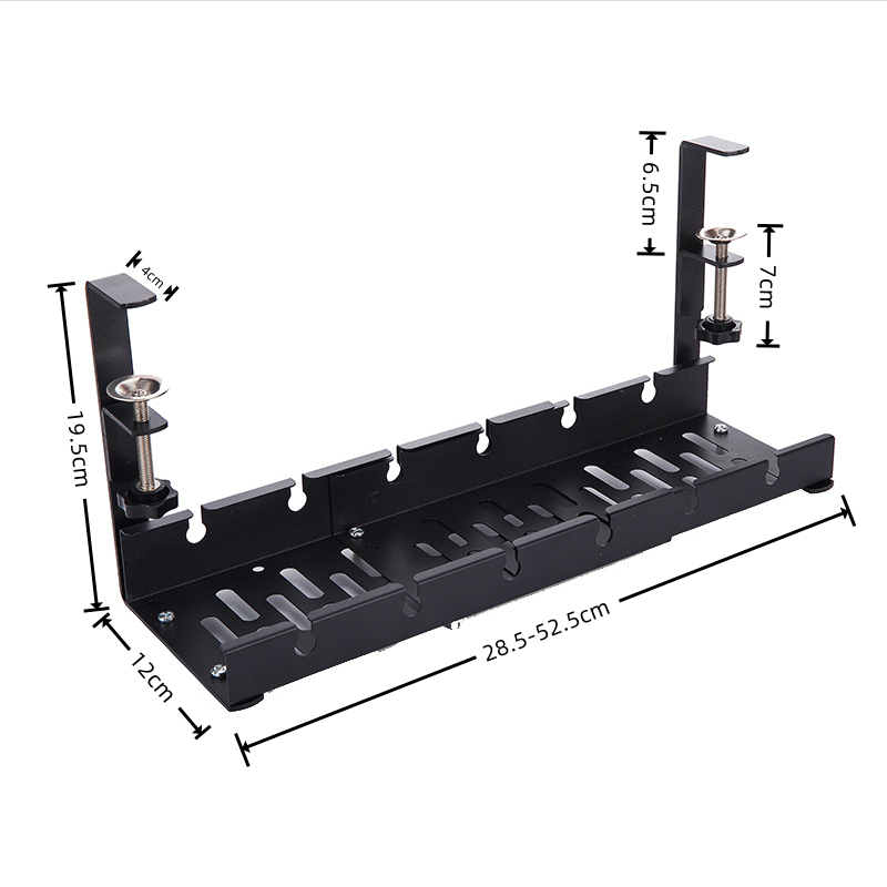 Подстольный органайзер для хранения, коробка для управления кабелями, органайзер для кабелей, держатель для проводов, настольный органайзер без сверления