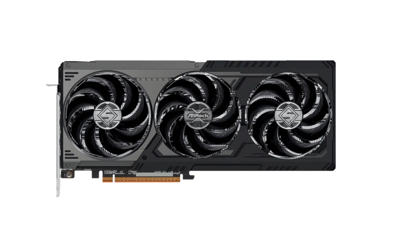 Видеокарта ASRock AMD Radeon RX 9070 XT Steel Legend Dark 16GB RX9070XT SLD 16G