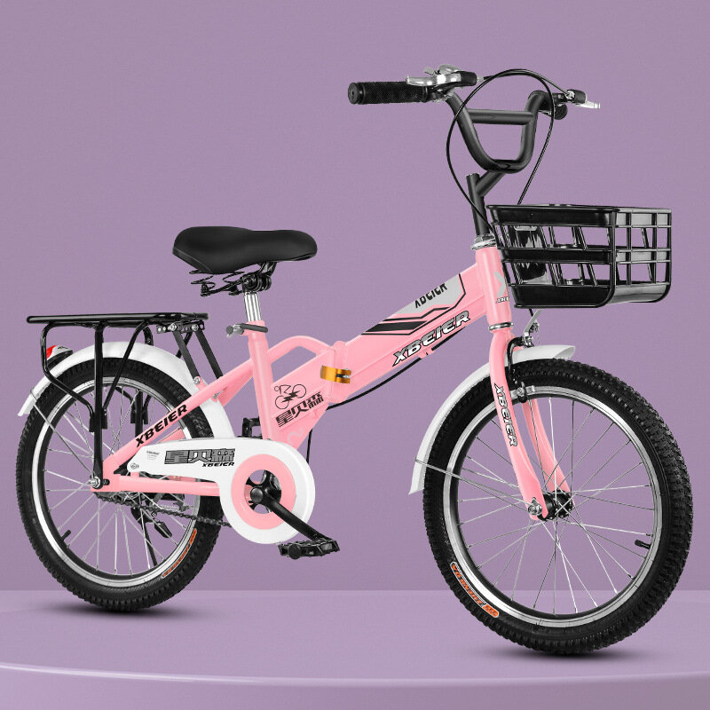 Детский складной велосипед для мальчиков и девочек 6-8 лет, 12 дюймов, для учеников начальной школы, старших детей, велосипед с 18-22.2inch педалями