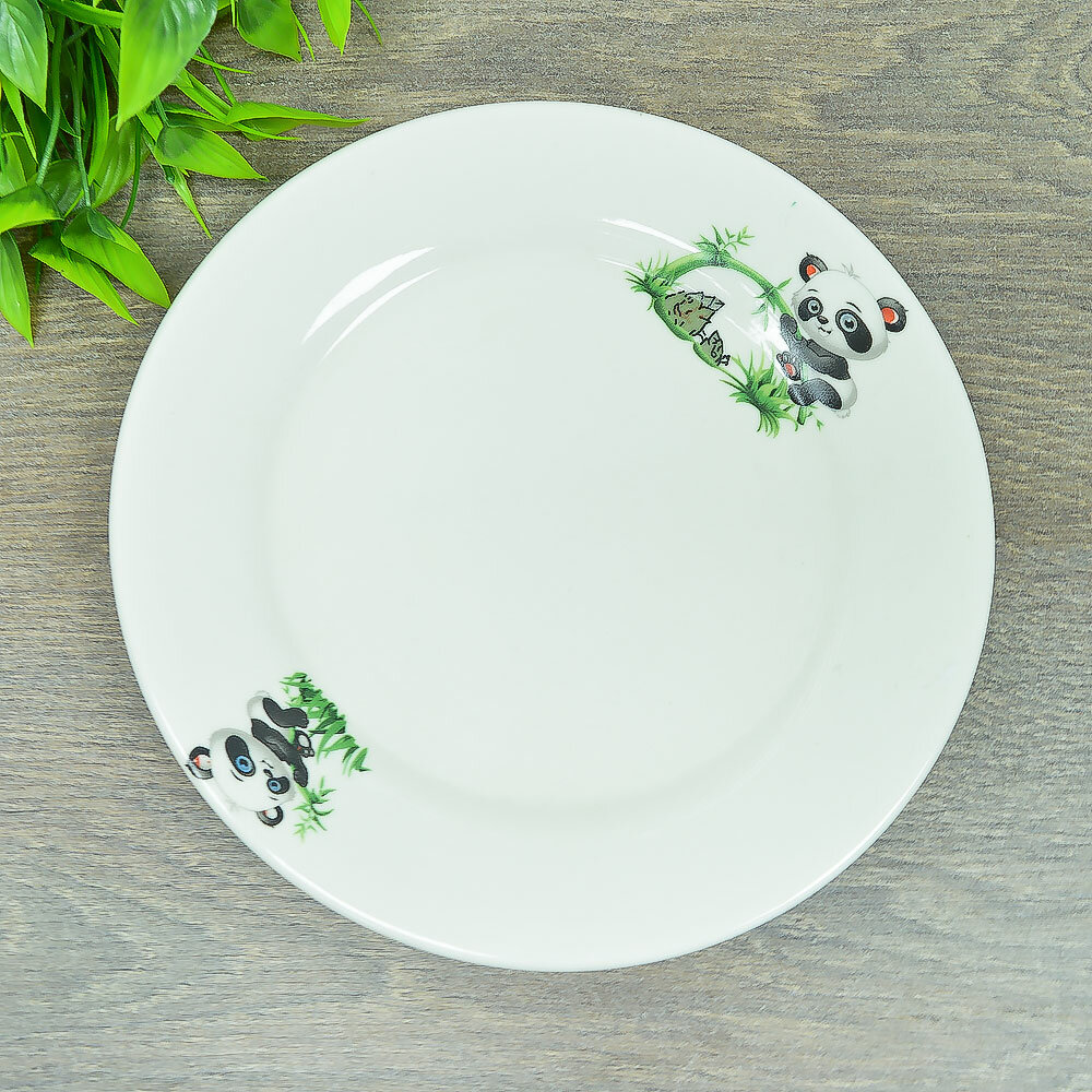 Тарелка 200мм мелкая Панда 1 сорт