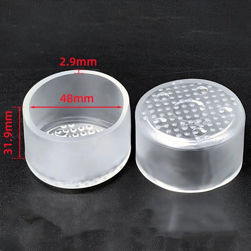 Мебельный стол, наконечник для ног, ножки стула, силиконовая накладка, защитная крышка, прозрачная круглая резиновая заглушка для труб, крышка, защита отверстия для трубки