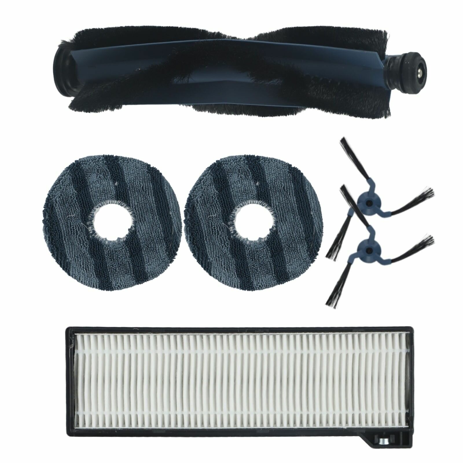 Комплект щеток роликовой щетки, боковых щеток, фильтра, швабры, салфеток