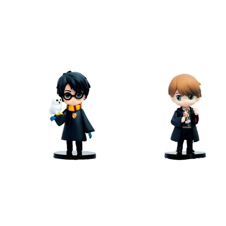 Коллекционные фигурки унисекс POP MART Harry Potter Magic World, одиночный бокс, Confirmed-Heidi Wei Harry+Hungry Ron (Open)