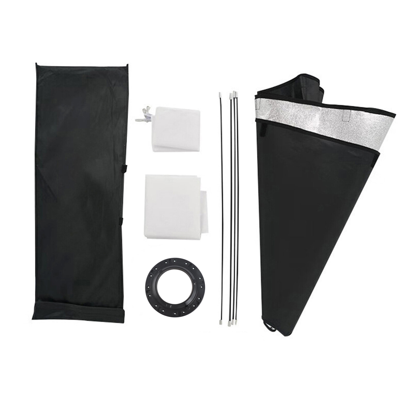Квадратный софтбокс для фотосъемки 60*90 см/24*35,4 дюйма с креплением Bowens Съемный диффузор Тканевая сумка для переноски для студийной портретной фотографии продукта Прямая трансляция