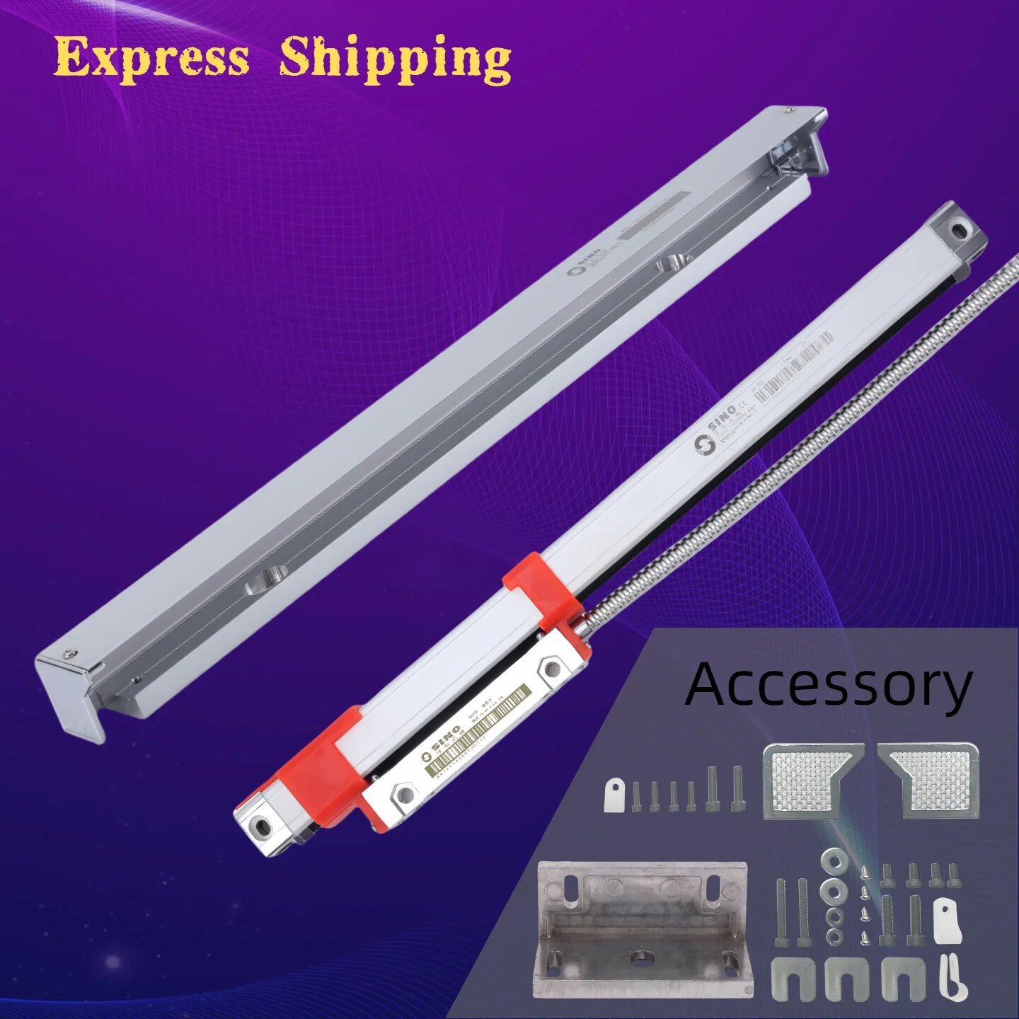 Линейная шкала Sino KA-200 16x16 мм 0,001 мм TTL 30-360 мм 1um-300mm