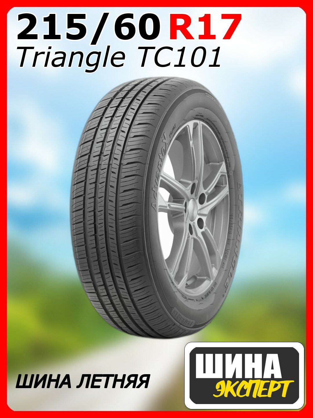 Шина летняя Triangle 215/60/17 V 96 TC101 для легковых автомобилей CBPTC10121H17VHJ