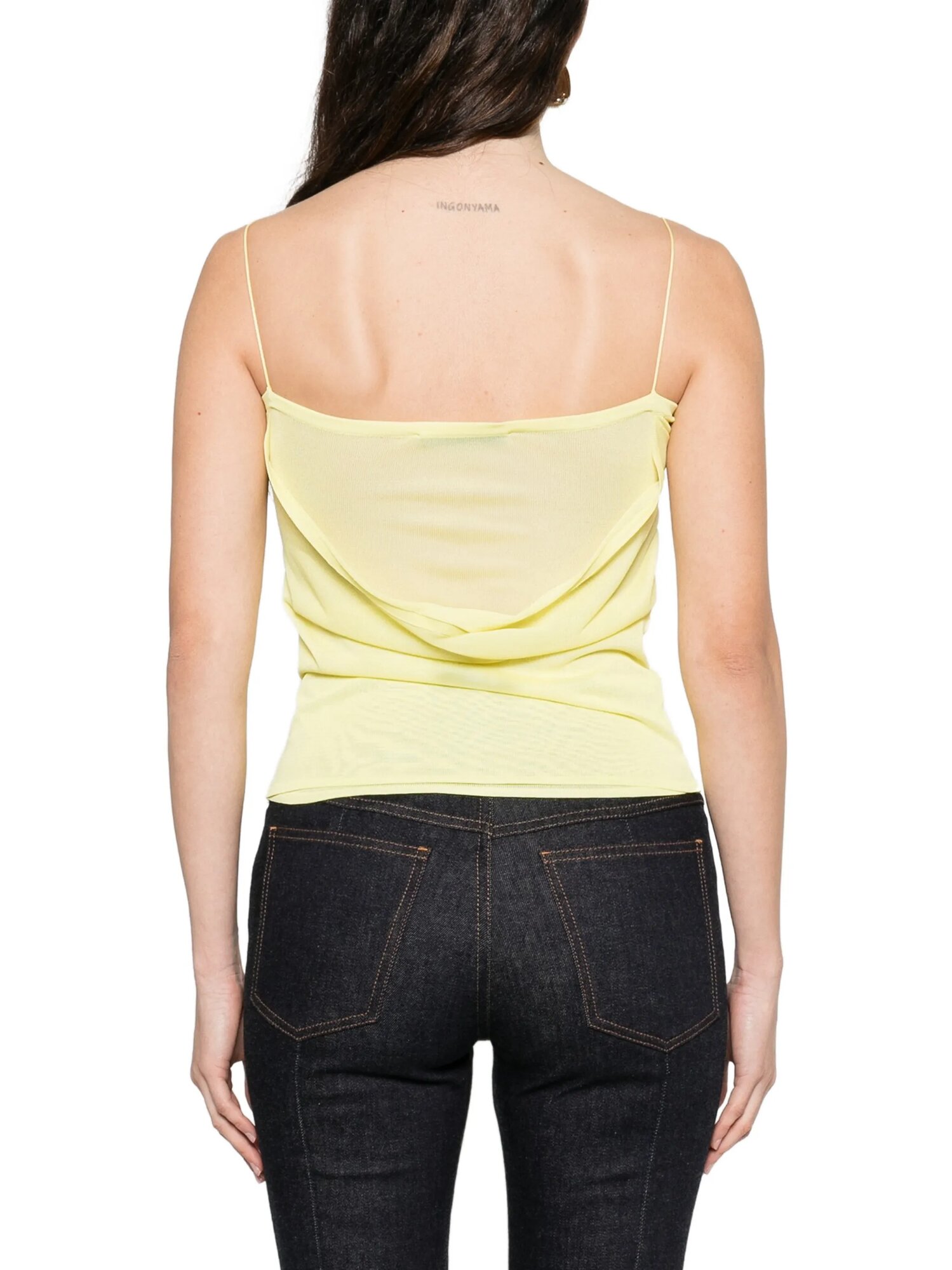 Топ Jacquemus Plumetis, размер 42 EU, yellow — фото 1