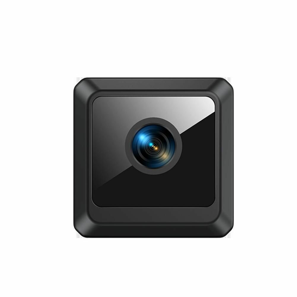 Камера W02 WiFi для домашней безопасности HD 1080P с инфракрасной ночной съемкой, детекцией движения, expandable памятью, 140 широким углом, черный цвет, поддержка TF карты до 256GB, батарея 600mAh