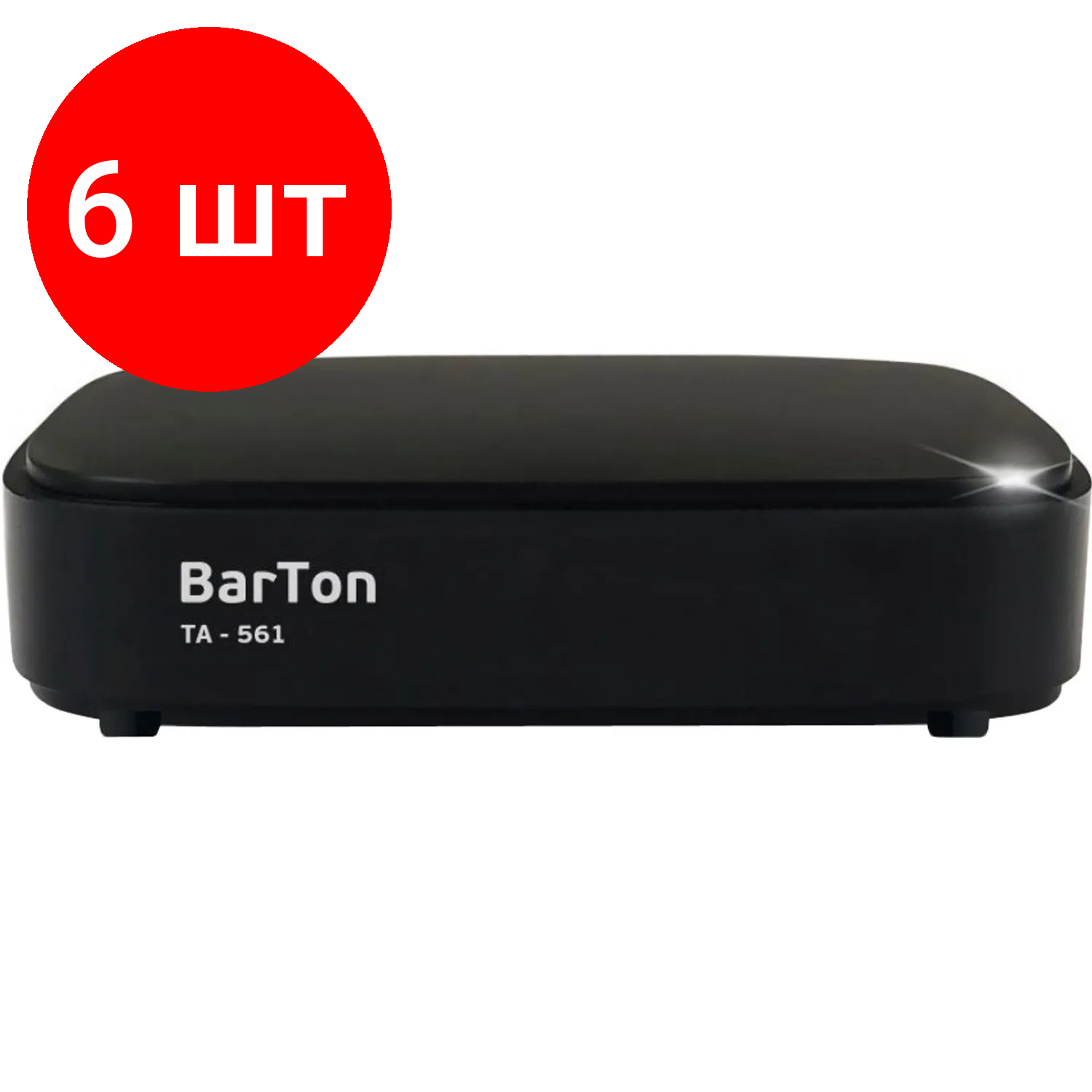 Комплект 6 штук, Приставка для цифрового ТВ BarTon TA-561, эфирный DVB-T2