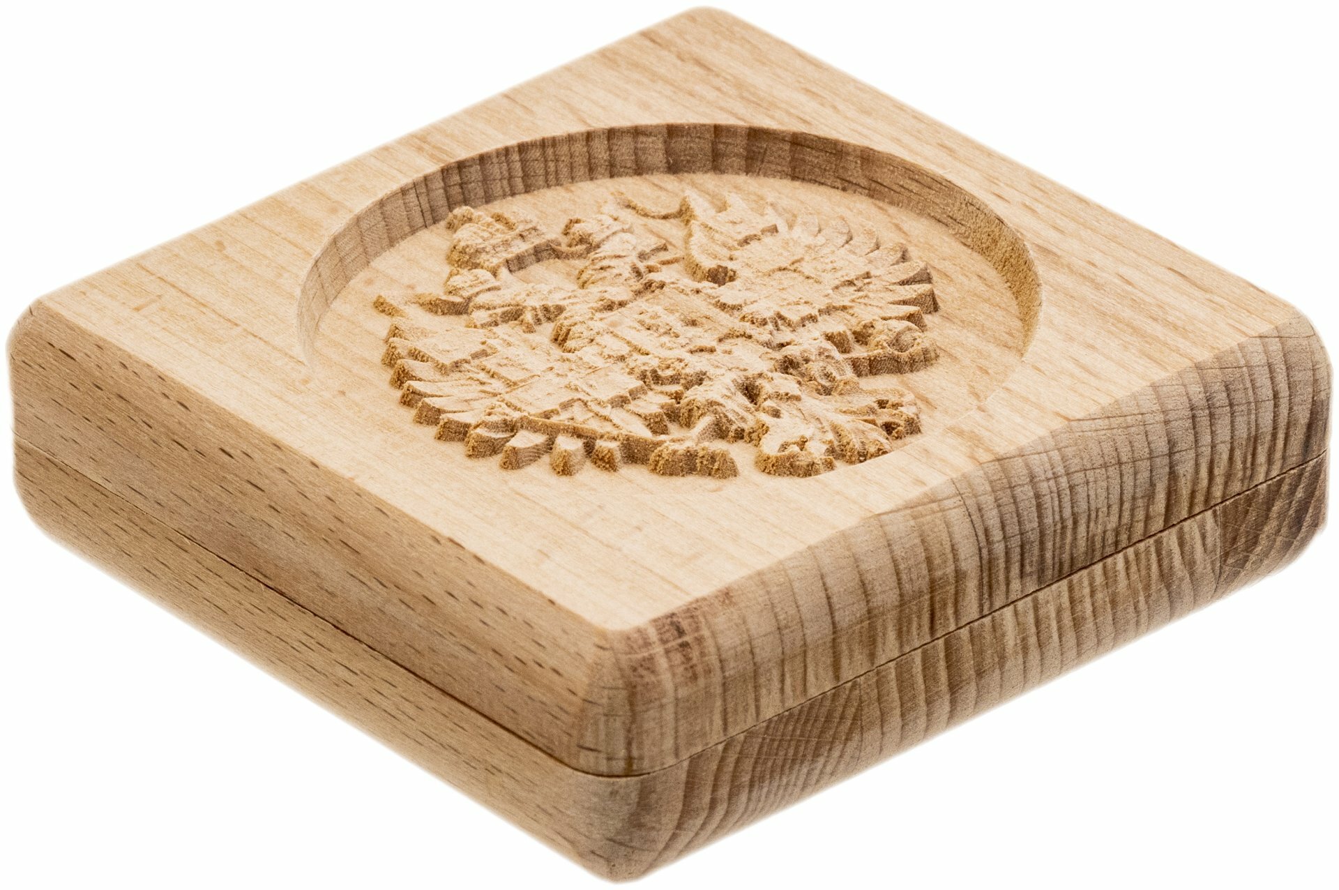 Футляр деревянный для 1 монеты слэб бука, массив