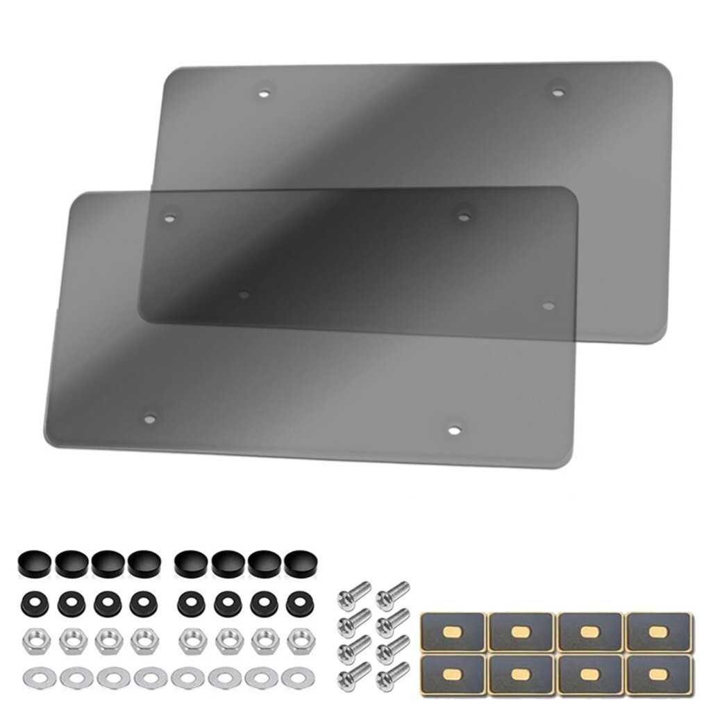 1 Пара Чехлов Для Номерных Знаков Прозрачная Плоская Защитная Рама с Колпачками Клапанов Шин для Экрана Рамы Номерного Знака Автомобиля США