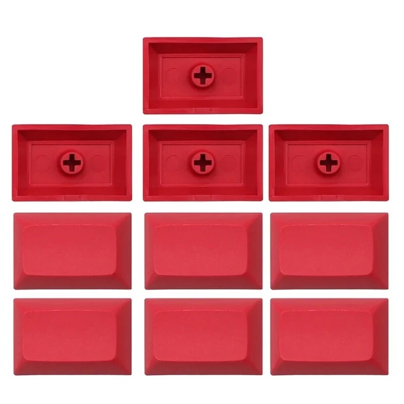 10 шт, набор колпачков для клавиш DSA, пустые колпачки для клавиш из ПБТ, набор колпачков для клавиш высотой DSA 1,5U для игровой механической клавиатуры, пустые колпачки для клавиш без гравировки