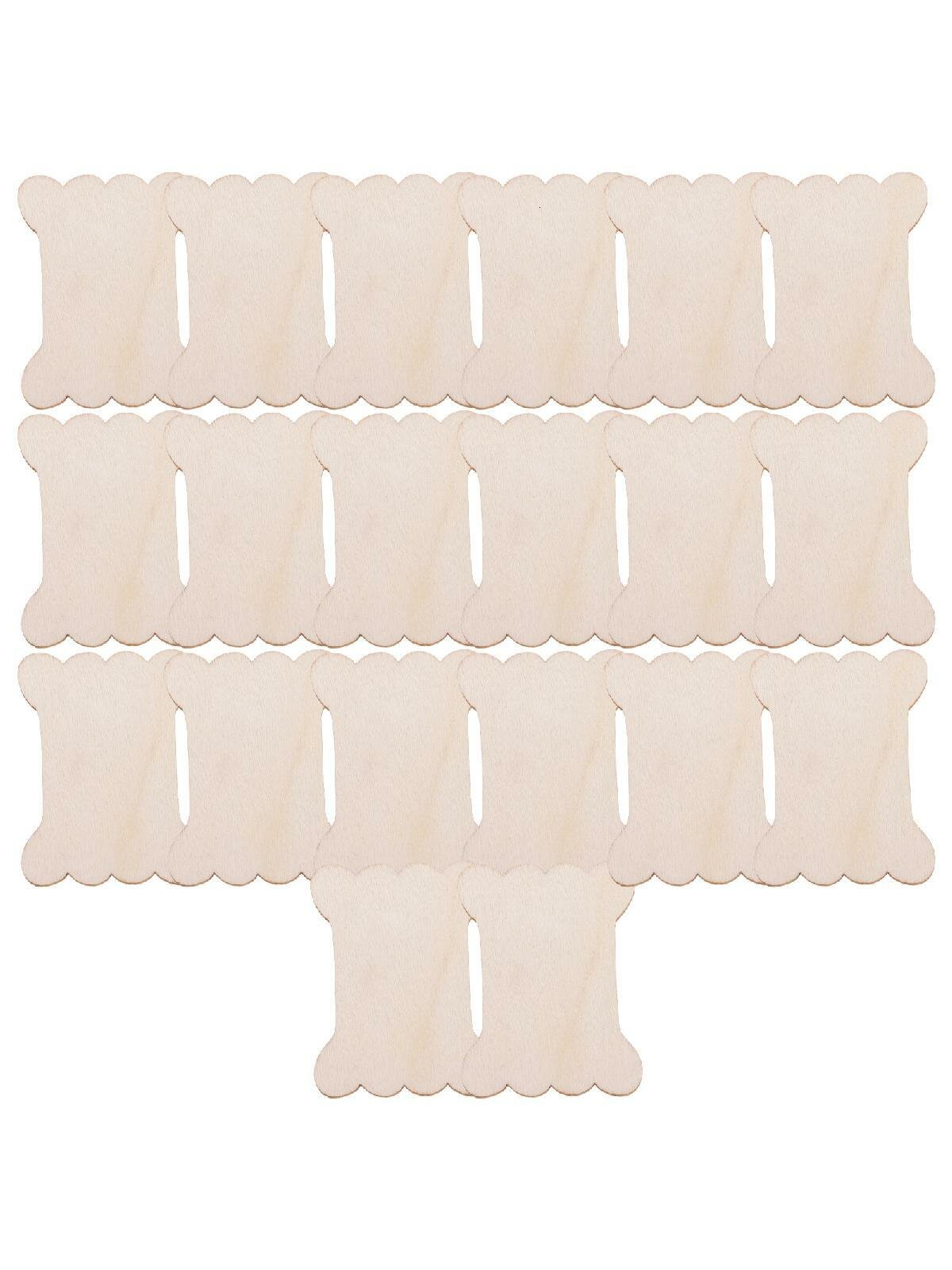 Деревянные катушки для ниток, 10 шт, длина 79 мм