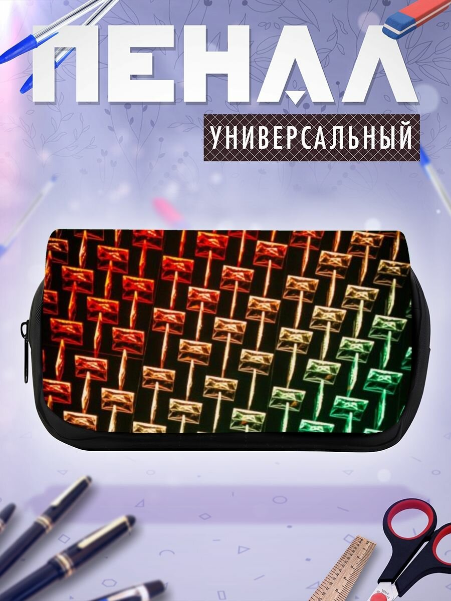 Школьный пенал узор дизайн