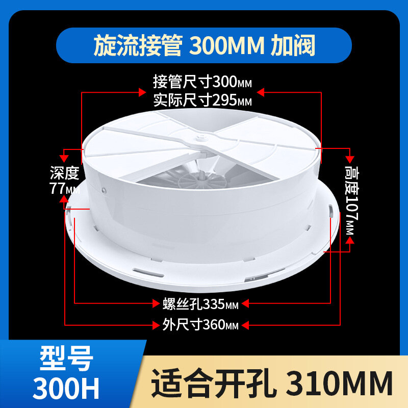 ABS регулируемый лезвийный вихревой воздуховод центрального кондиционера, круглый турбинный воздуховод, вентиляция, подача воздуха, вытяжной воздуховод