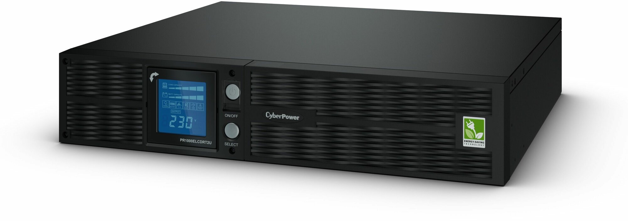 ИБП UPS Line-Interactive CyberPower PR1000ELCDRT2UA 1000VA/900W, USB/RS-232/Dry/EPO/SNMPslot/RJ11/45