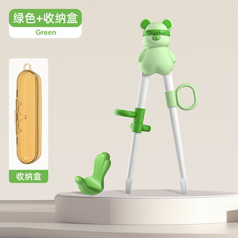 Детские тренировочные палочки для еды Jingqi, палочки с тигровым ртом, вспомогательные палочки для обучения, специальные палочки для малышей 2-3 лет, 4-6 лет, столовые приборы