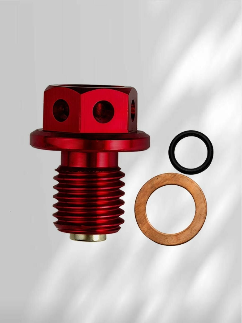Масляный сливной болт M14x1.5, красный