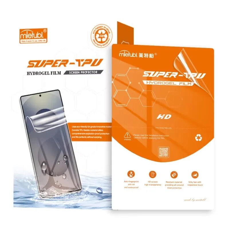 50 шт. гидрогелевая пленка Mietubl SUPER-TPU, пленка из сырья для режущего станка, плоттер HD, матовая для защиты экрана мобильного телефона SUPER TPU HD