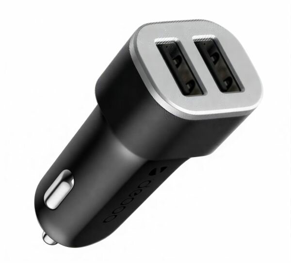 АЗУ Deppa 2USB 2.4A + кабель USB - Micro USB (11283) Черный