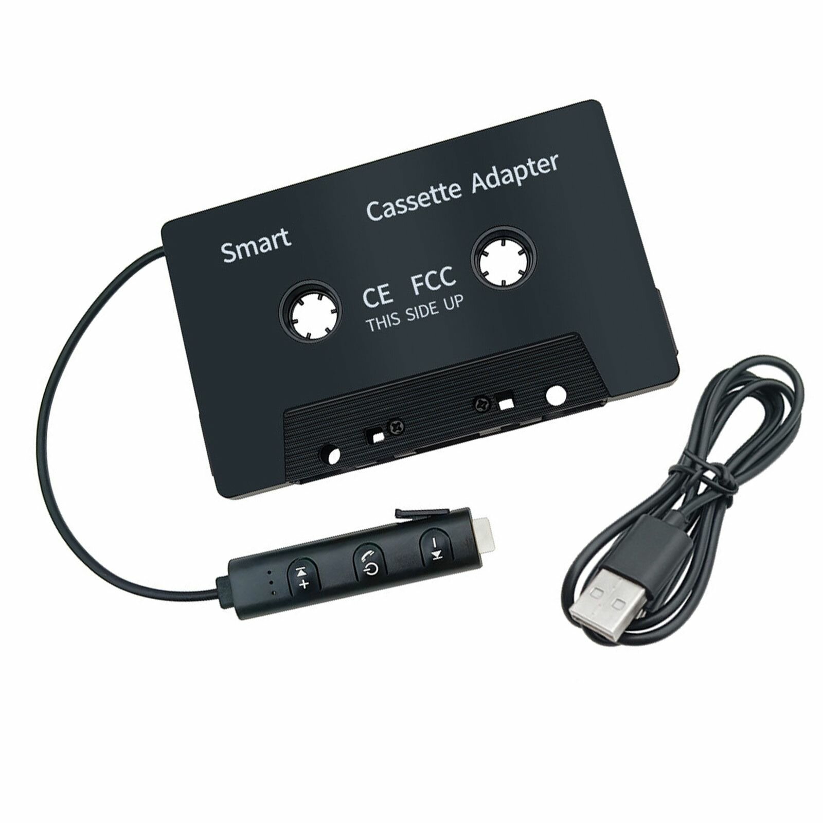 Автомобильный кассетный адаптер с поддержкой для музыки и громкой связи