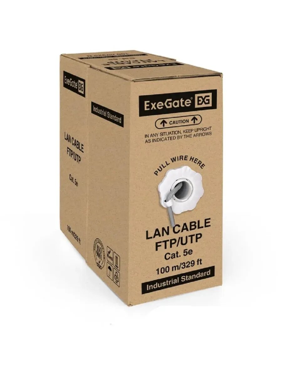 Кабель UTP4-C5e-CCA-S24-IN-PVC-GY-100 100 м серый