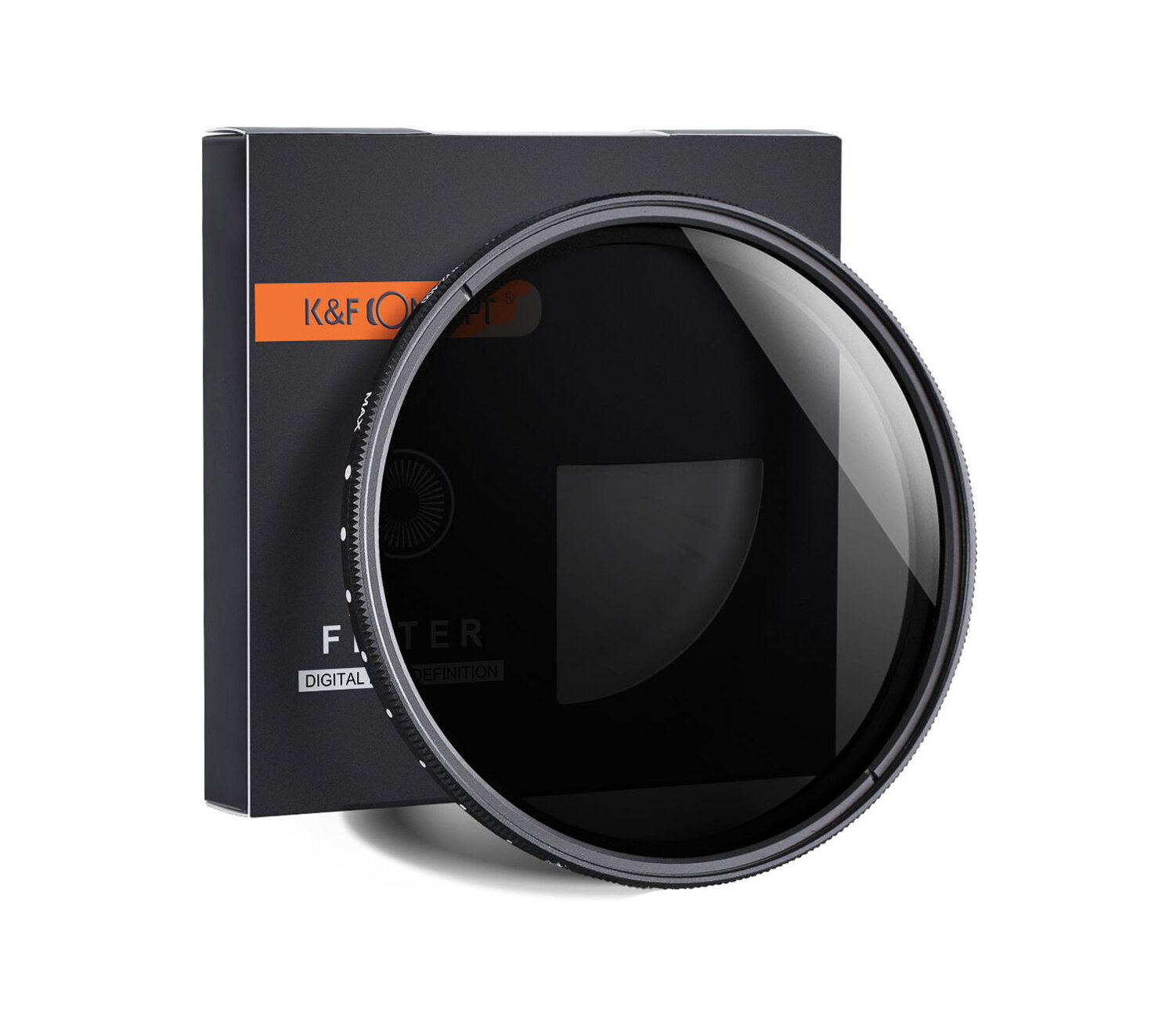 Светофильтр K&F Concept KV32 Slim Variable Fader NDX, ND2-ND400, 67 мм, нейтрально-серый, просветляющий