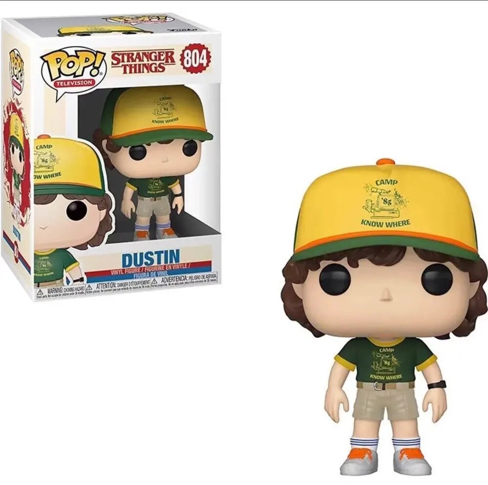 Фигурка Funko POP! Телевидение: "Очень странные вещины" - Дастин (Dustin), 804-й номер, 10 см