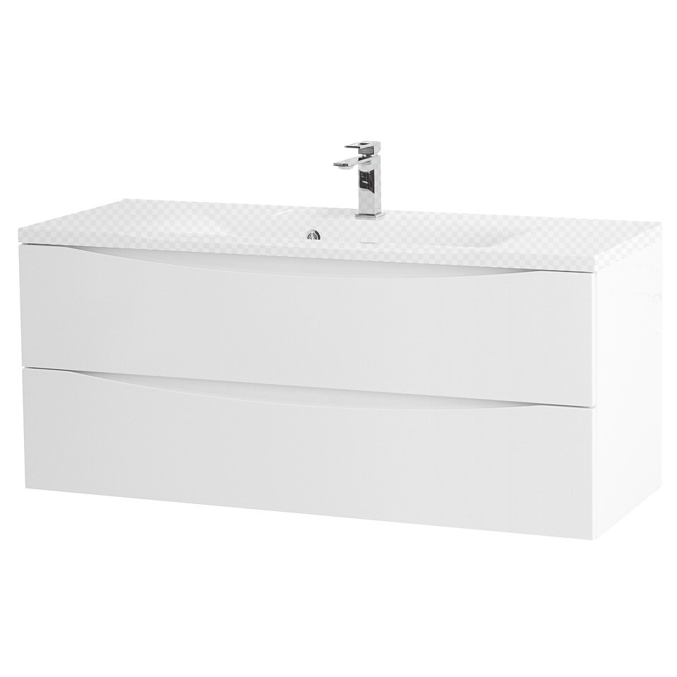 Тумба под раковину BelBagno Marino 1200-2C-SO-BL-P Bianco Lucido