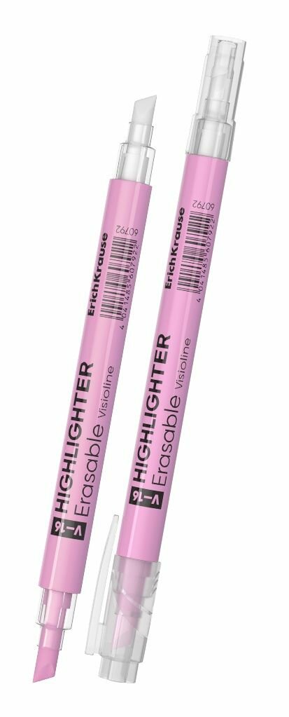 Текстовыделитель Erich Krause Visioline V-16 Erasable Pastel, цвет розовый 60792