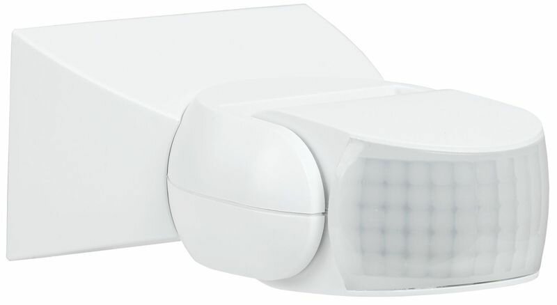 Датчик движения IEK 013, 1200 Вт, угол обзора 180 градусов, 12 м, IP65, белый