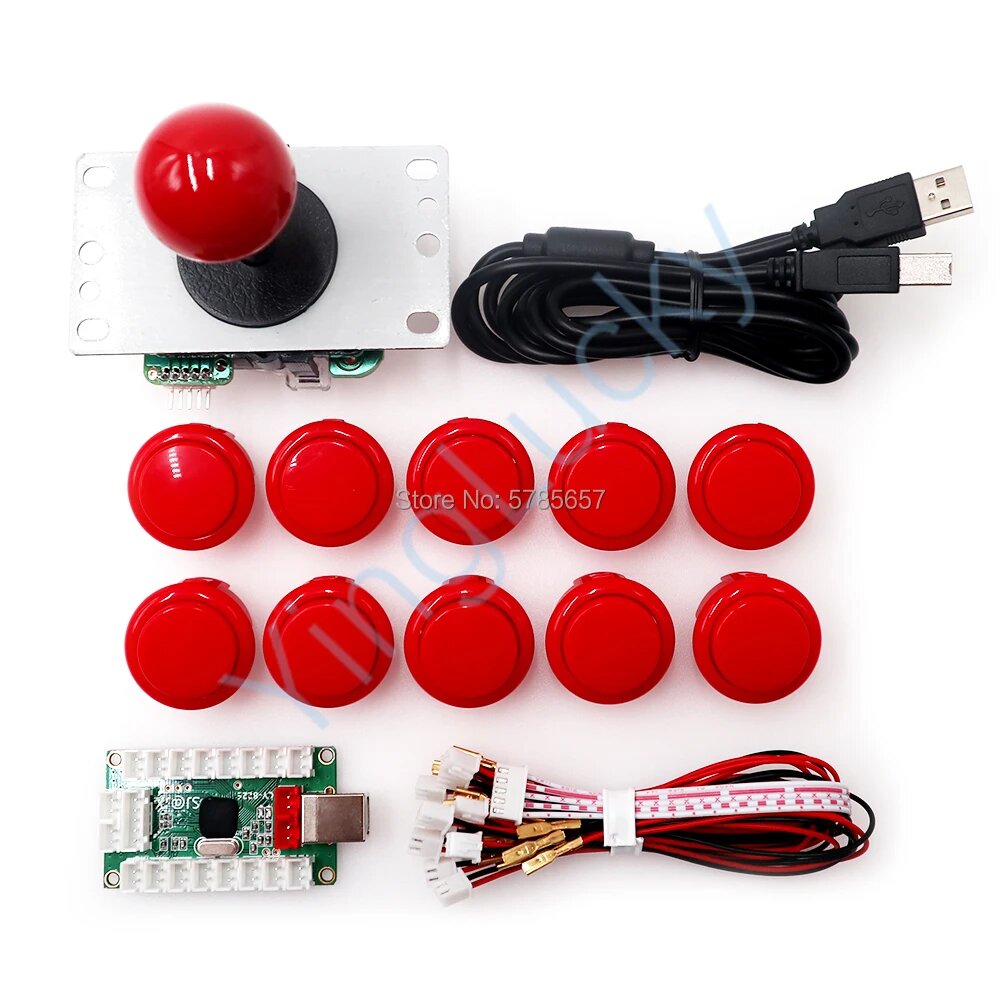 Аркадный комплект для 2 игроков YingLucky Красный, red