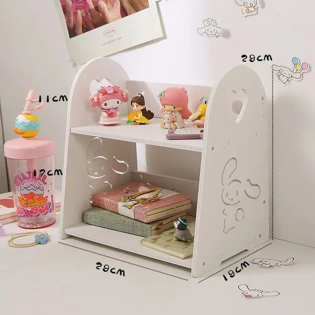 Настольный стеллаж Sanrios Hello Kittys для хранения вещей, милый мультяшный аниме-стиль, кавайный, для дома, для девочек и детей, горячая распродажа, модный праздничный подарок,