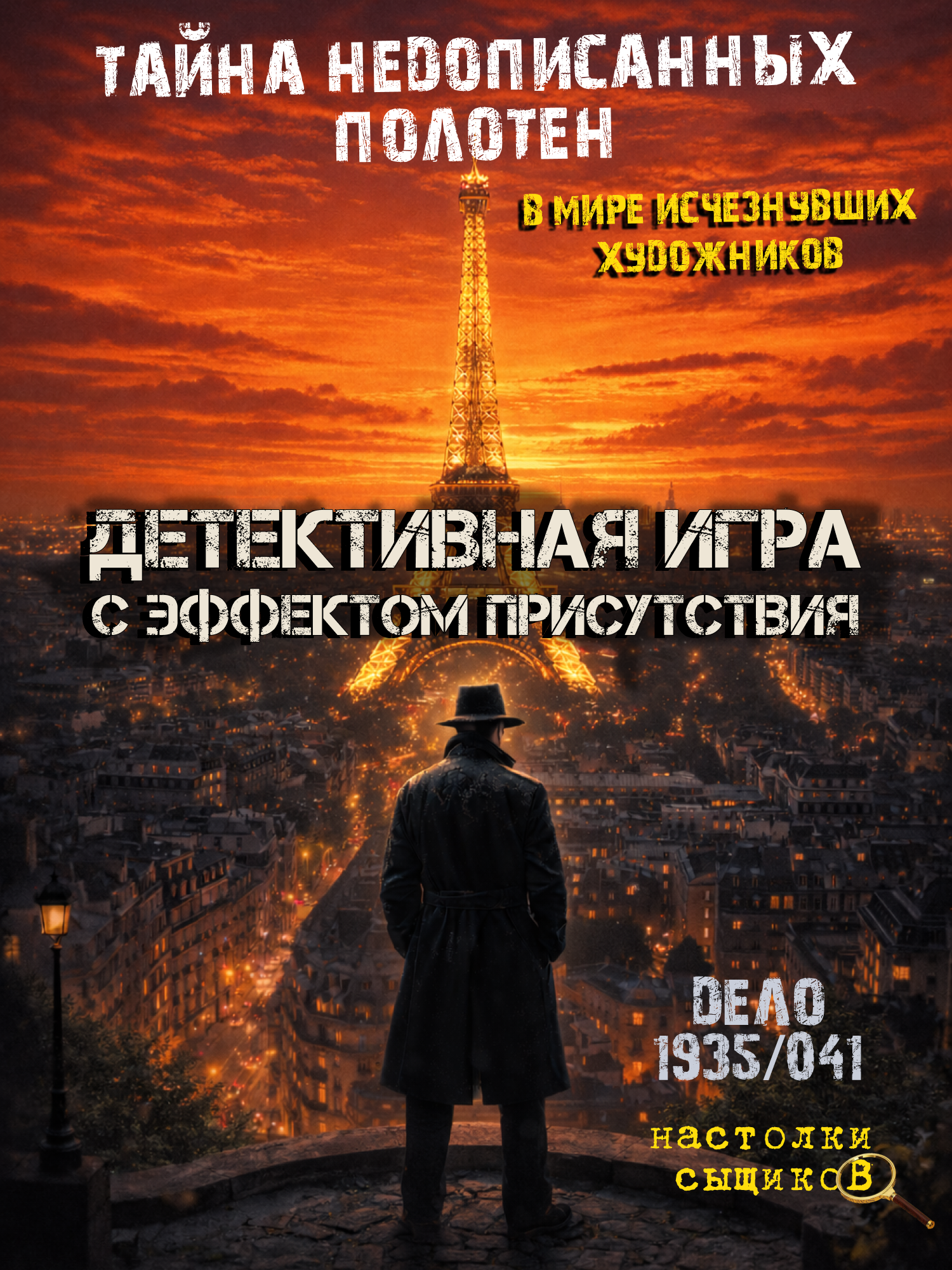 Настольная детективная игра "Тайна недописанных полотен", для компании