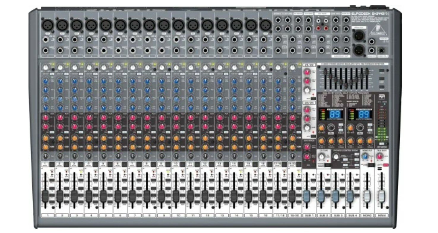 Behringer SX3242FX Eurodesk 32-канальный микшерный пульт с четырьмя шинами