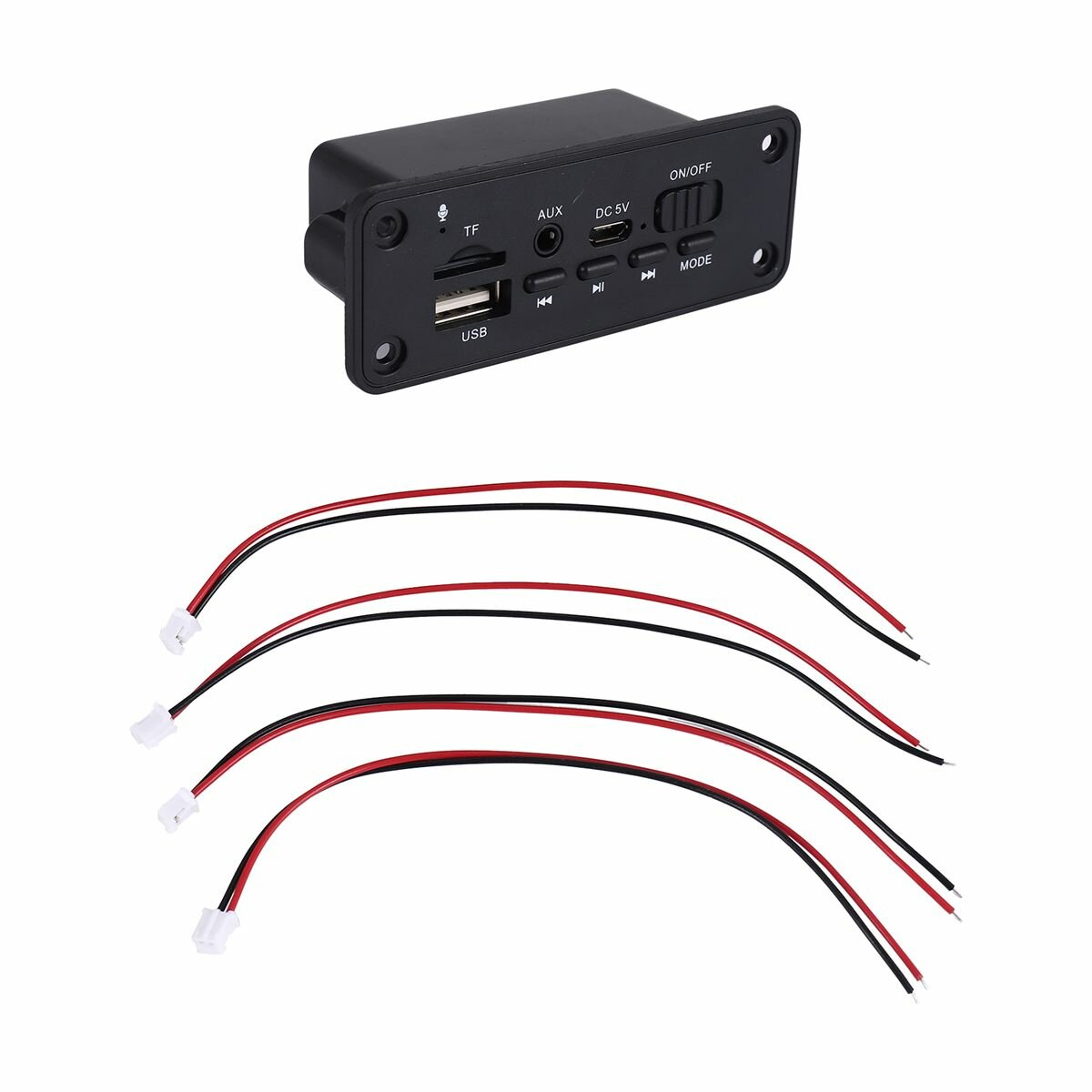 Модуль платы декодера Bluetooth 5.0 MP3, 2 динамика по 3 Вт, автомобильное FM-радио