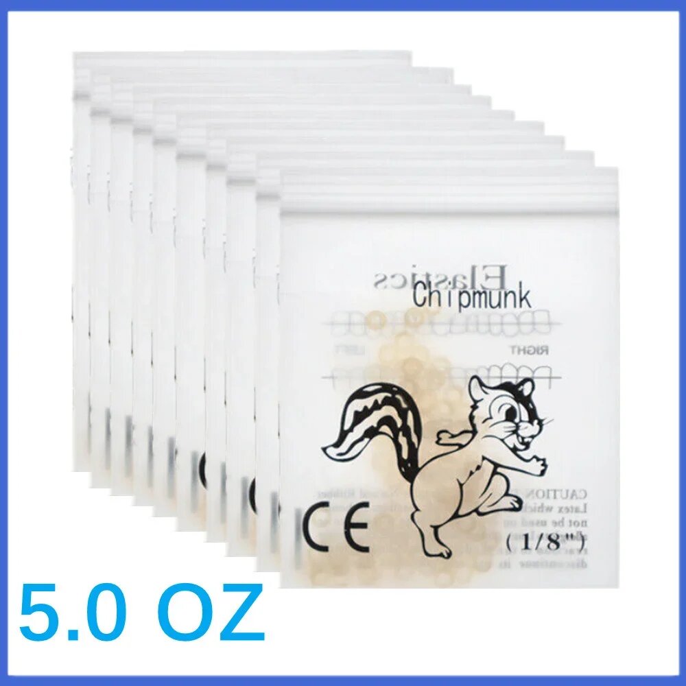 1000 шт, стоматологические ортодонтические эластичные резинки для брекетов для зубов, 5oz Chimpunk