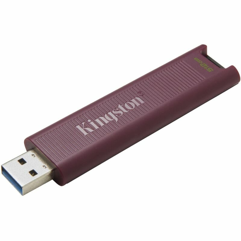 Флеш-память Kingston DataTraveler MaxA, 512 ГБ USB3.2 Gen 2 Type-A/бордовый