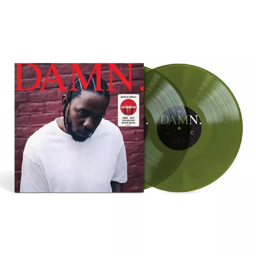 Виниловая пластинка Kendrick Lamar - Damn. 2 x Vinyl, LP, Album, Limited Edition, Green Forest, 180g, NEW