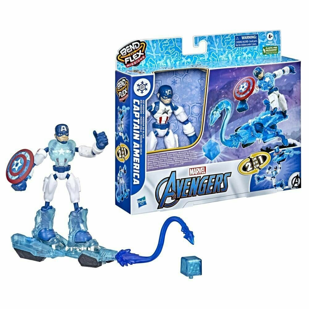 Фигурка Марвел Капитан Америка - Ледяная миссия, Bend and Flex F5868 Marvel Hasbro