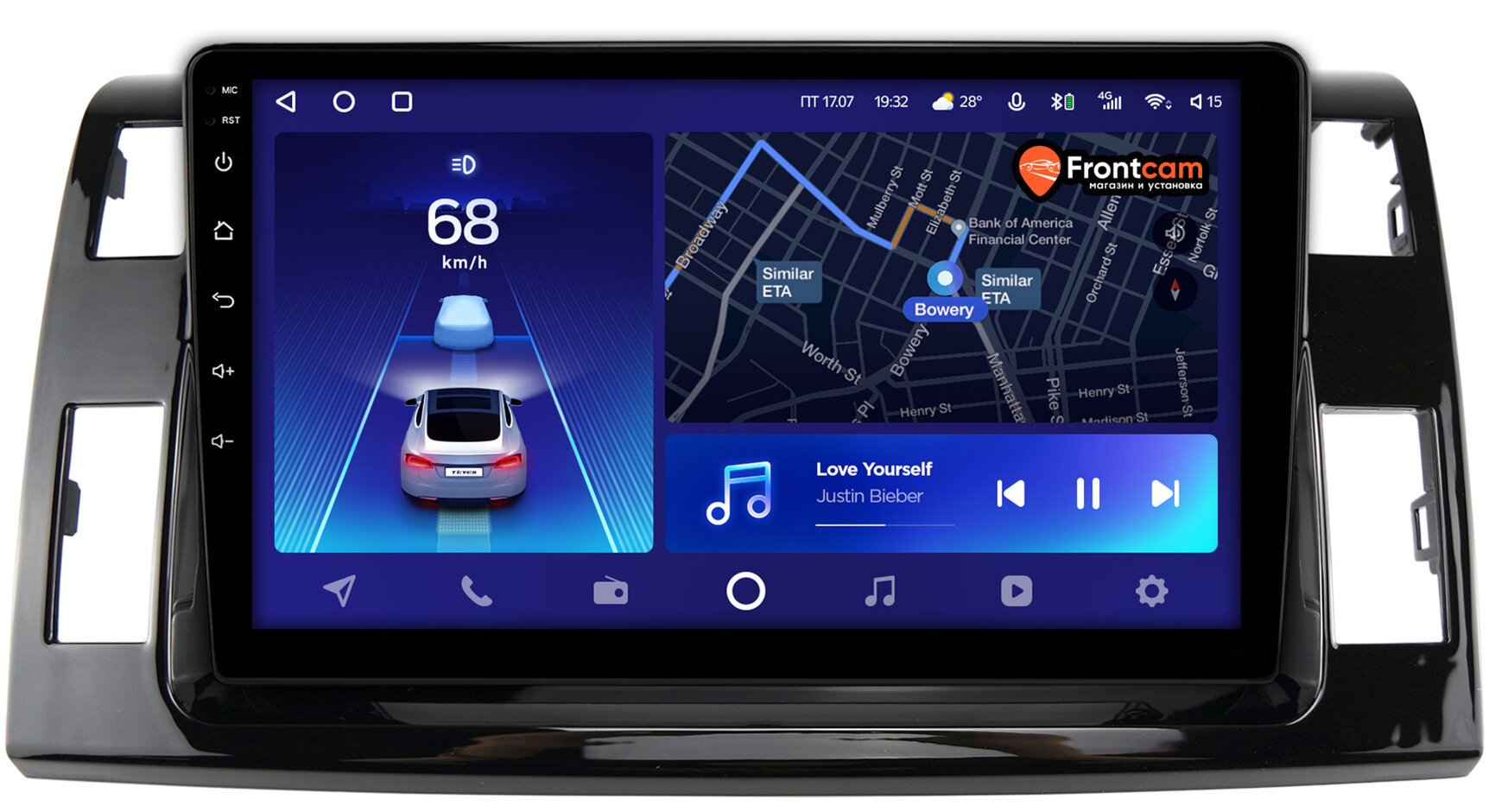 Штатная магнитола Toyota Estima 3 2006-2016, Previa 3 (XR50) 2006-2019 (глянцевая, правый руль) Teyes CC2 PLUS 6/128 10" RM-10-374 Android 10 (4G-SIM,